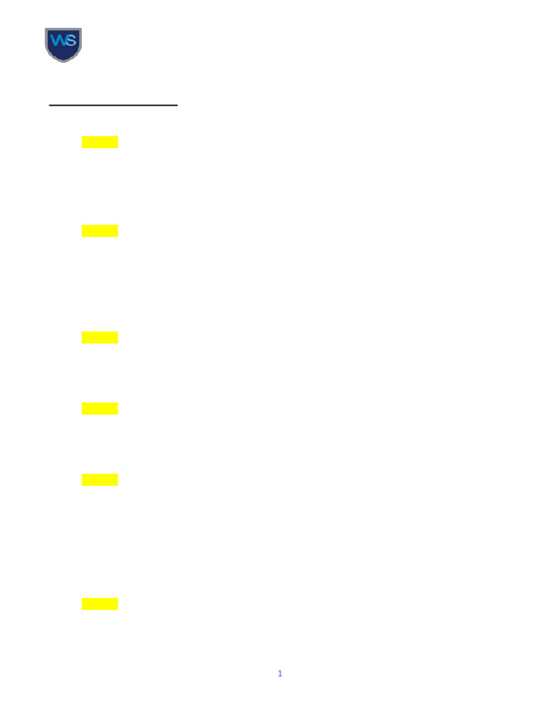 Year 7 - Revision Worksheet - Term 2 - CA2 - Answer Key | PDF | Table ...