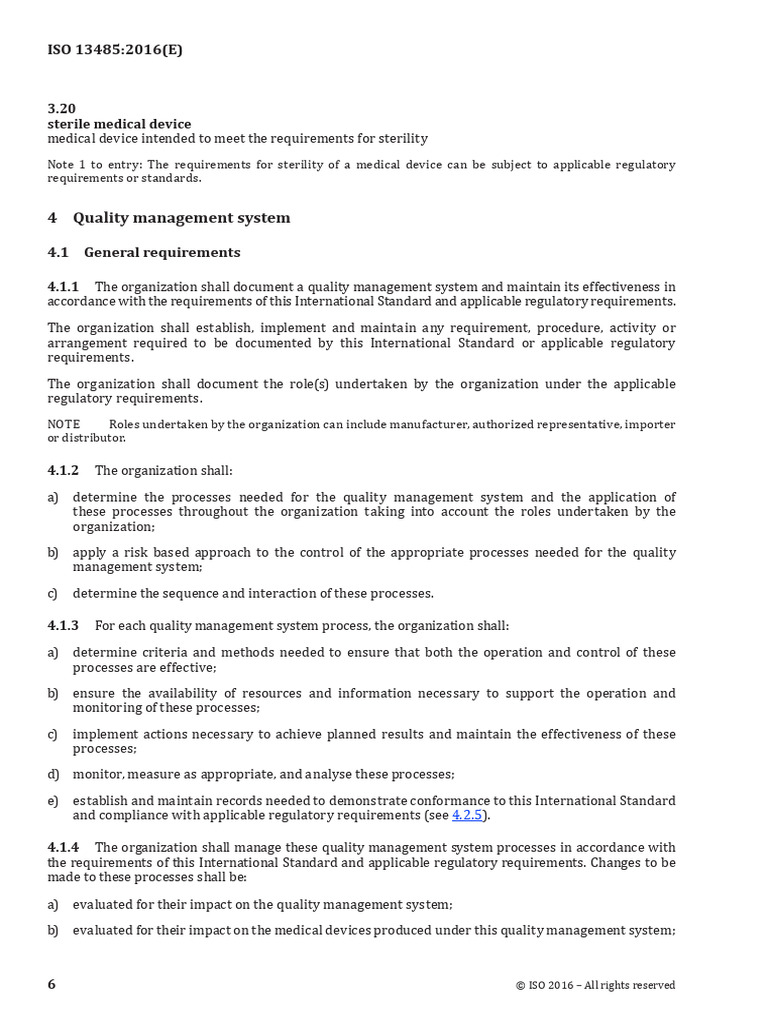 Lec 13 QMS Documentation ISO 13485-2016 | PDF | Quality Management ...