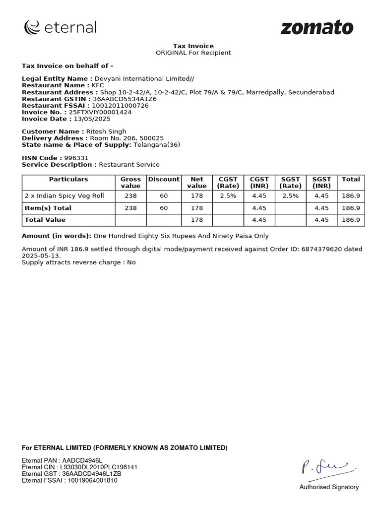 Invoice 6874379620 | PDF