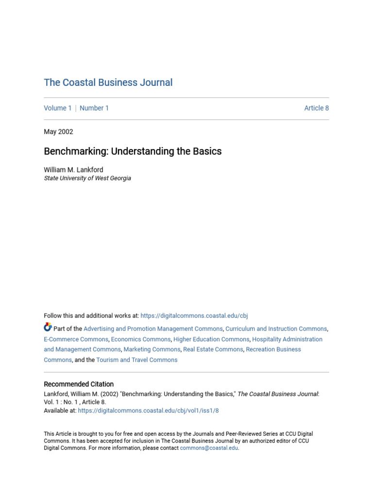 Benchmarking - Understanding The Basics | PDF | Benchmarking ...
