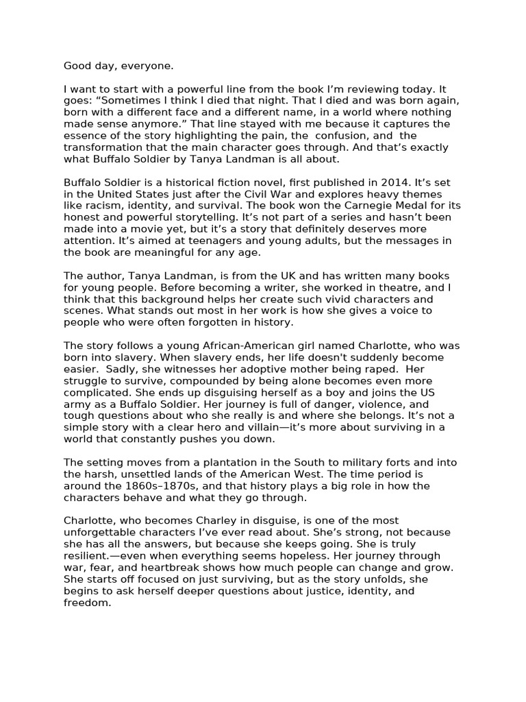 Book Review English Buffalo Soldier | PDF