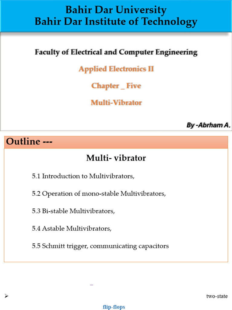 Multivibrator, Comparator, Schmitt Chap 5 | PDF | Analog Circuits | Electronics