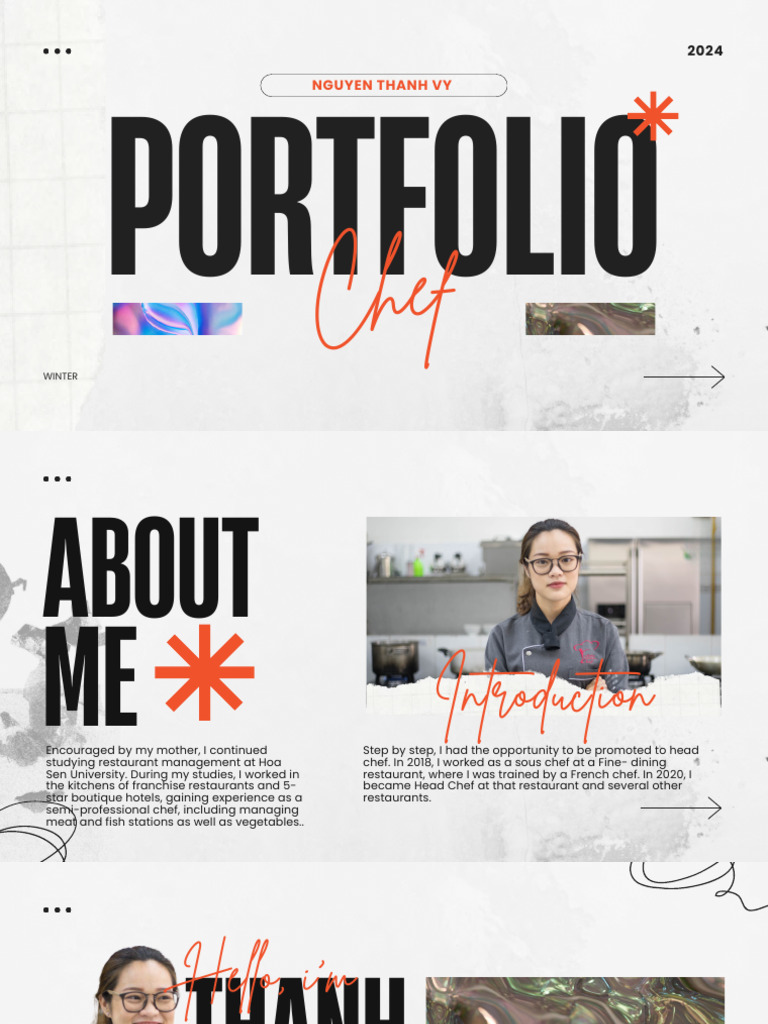 Vy Portfolio | PDF | Restaurants | Chef