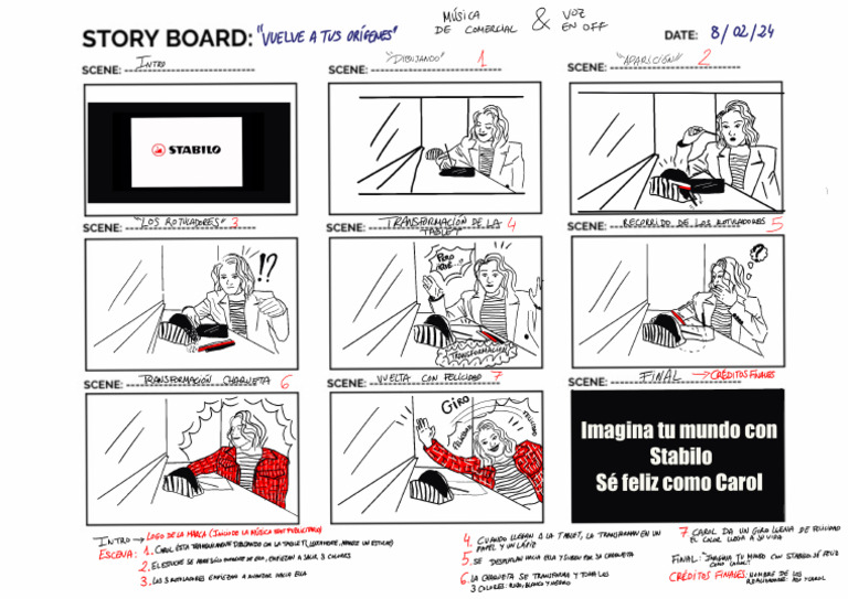 Storyboard Ejemplo | PDF