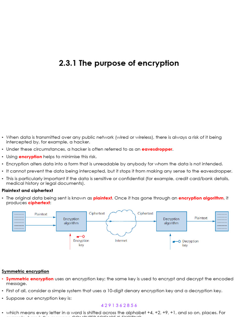 2.3 Symmetric and Asymmetric Encryption | PDF | Encryption | Key (Cryptography)