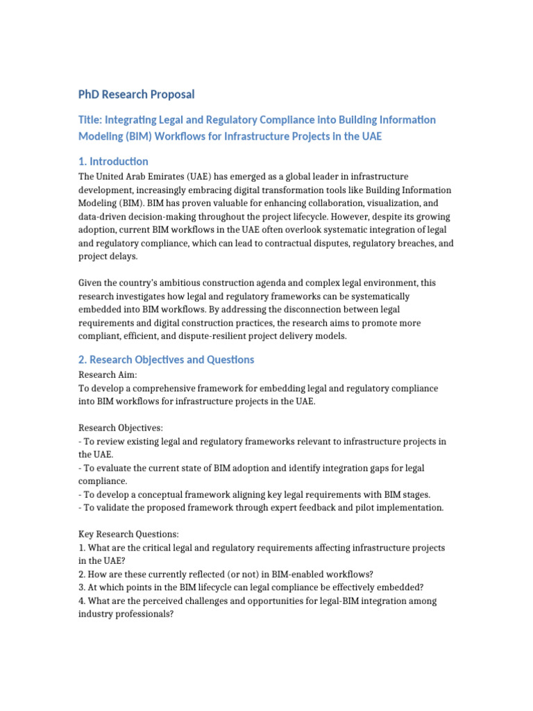 Legal Compliance in UAE BIM Workflows | PDF | Building Information ...