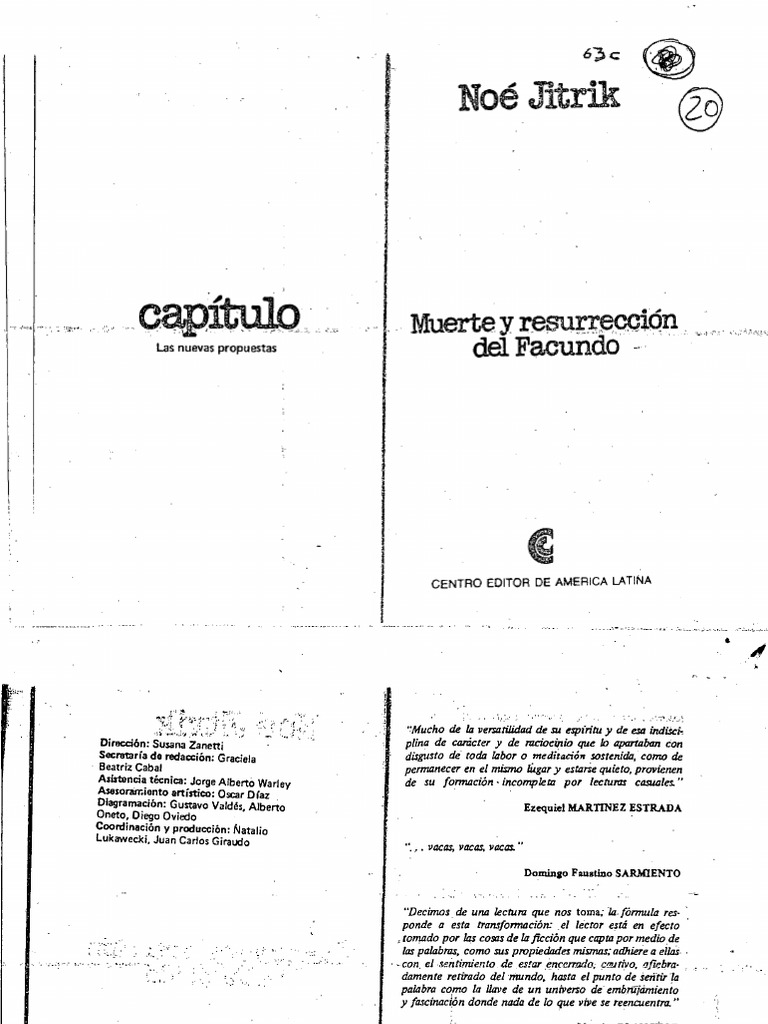 Jitrik. Muerte y Resurreccion de Facundo | PDF