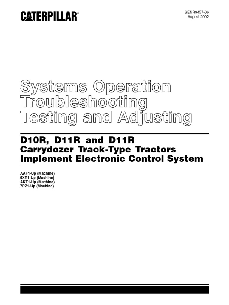 D11R Caterpillar | PDF | Valve | Tractor