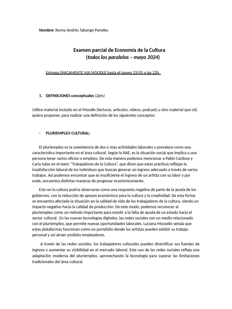 Cultura Mainstream Ronny Tabango | PDF | America latina | Capitalismo