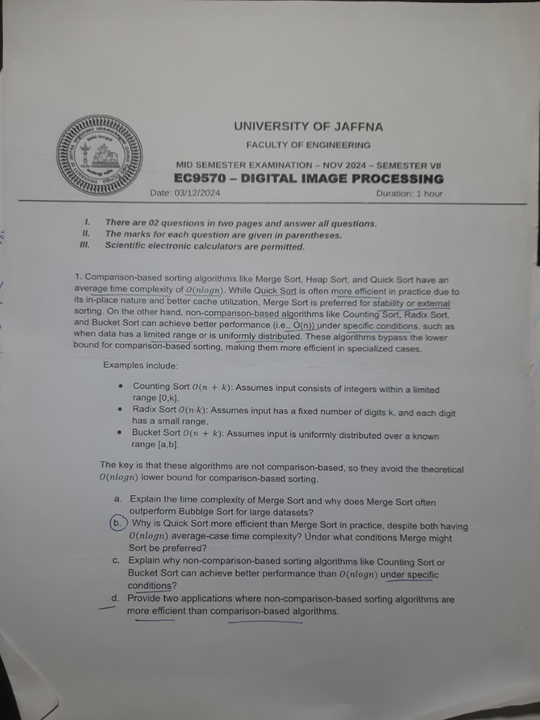 Applied Algorithm MID 2024 | PDF | Time Complexity | Theoretical Computer Science