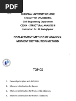 Subframe Analysis: Moment Distribution | PDF | Beam (Structure) | Structural Analysis