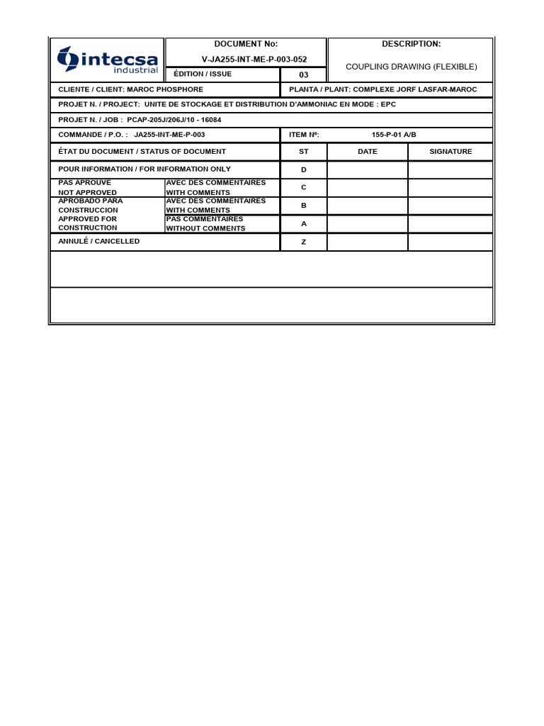 Flexible Coupling Drawing for EPC Project | PDF | Mechanical Engineering