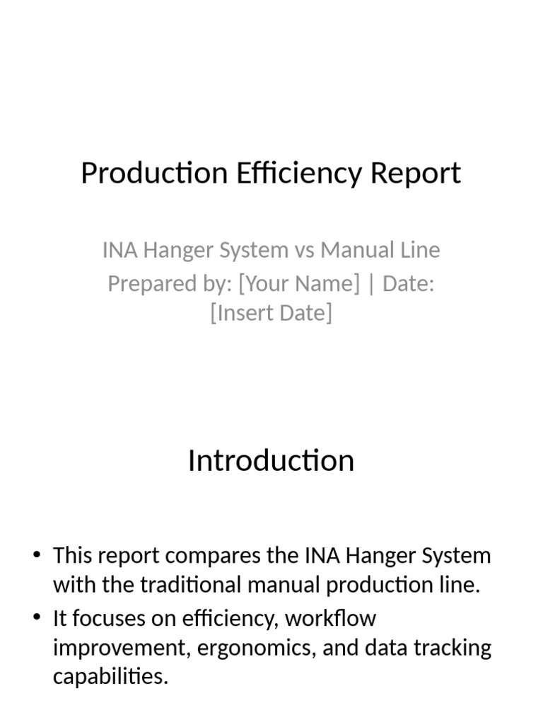 INA Hanger Vs Manual Report | PDF
