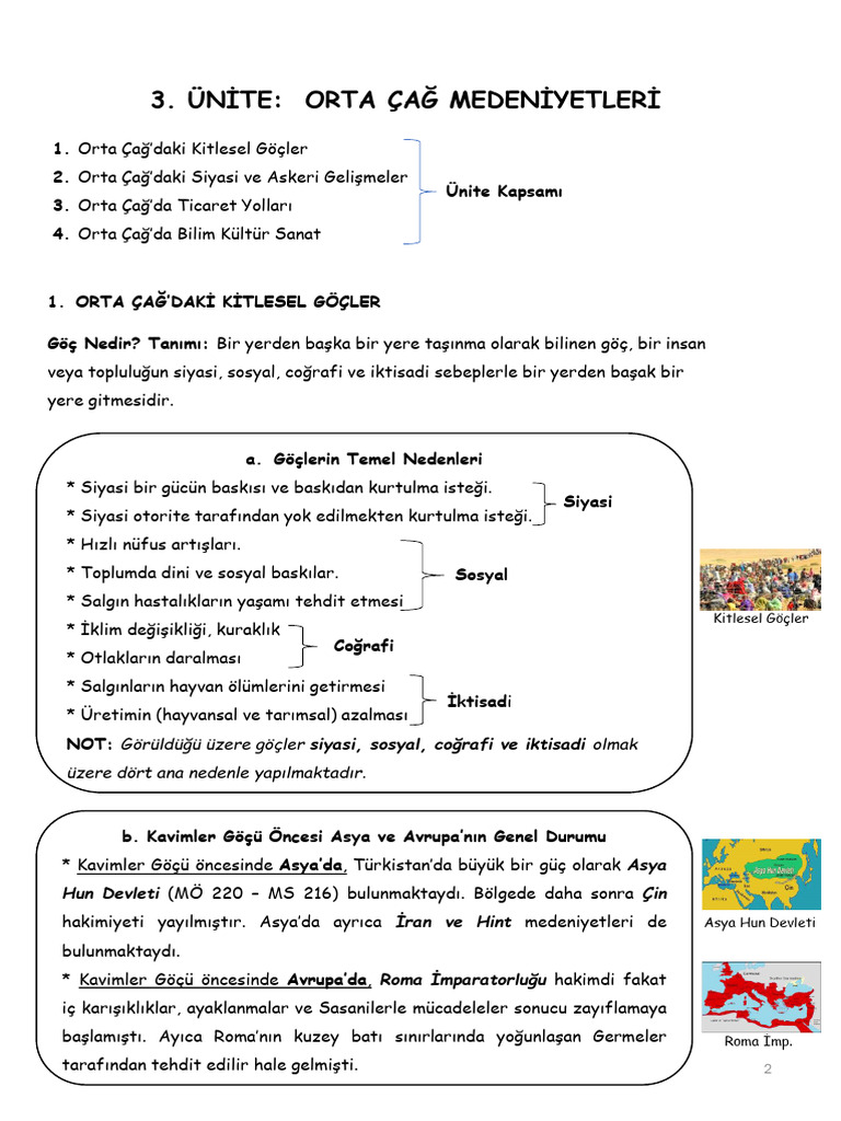 9 Ders Notları 3.ünite | PDF