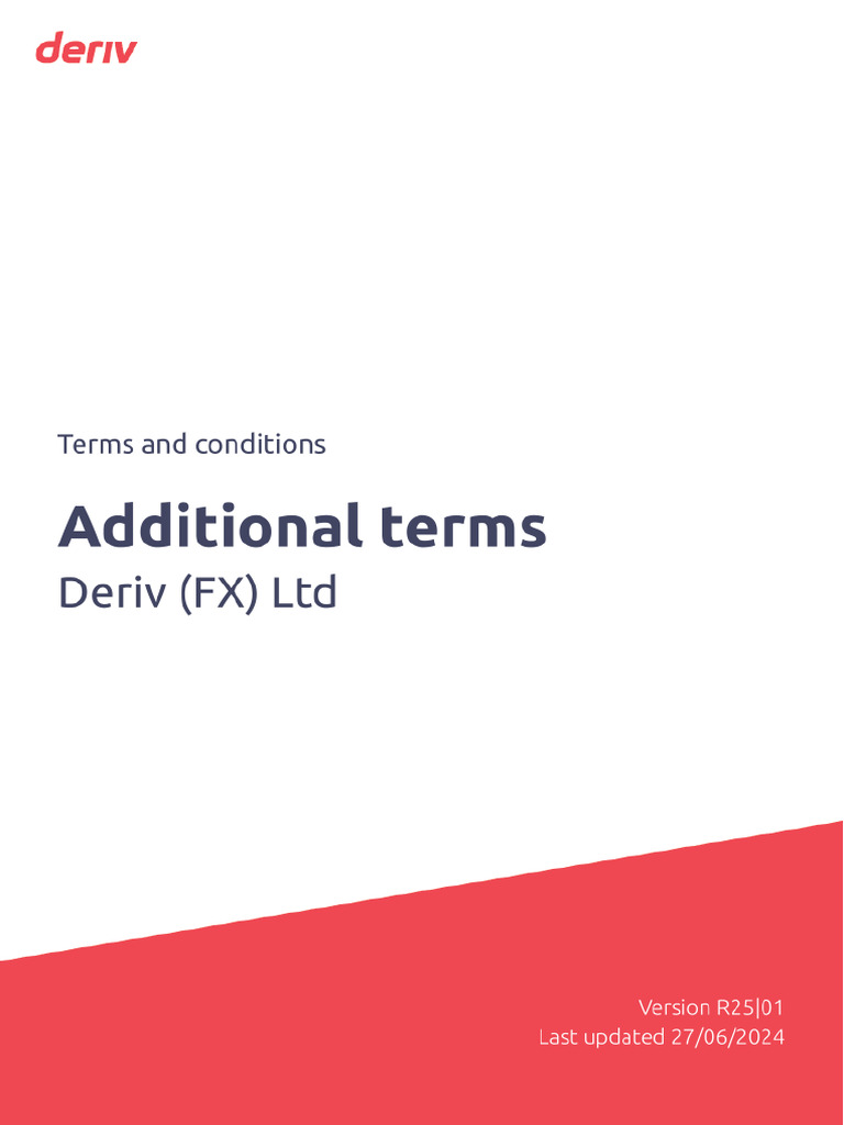 Deriv (FX) LTD | PDF