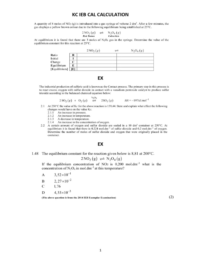 Ieb KC Cal Calculation S 2023 | PDF