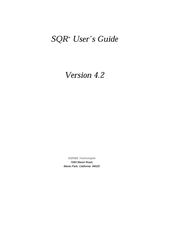 SQRGUIDE1 | PDF