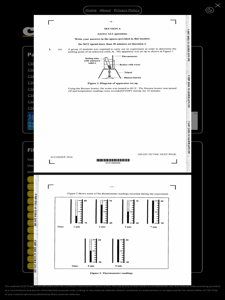 CSEC Chemistry CXC Prep 2 | PDF | Heat Transfer | Physical Chemistry