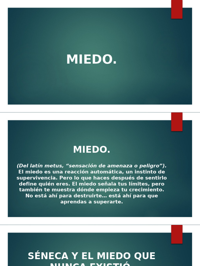 Supera el miedo: lecciones estoicas | PDF | Temor | Séneca El Joven