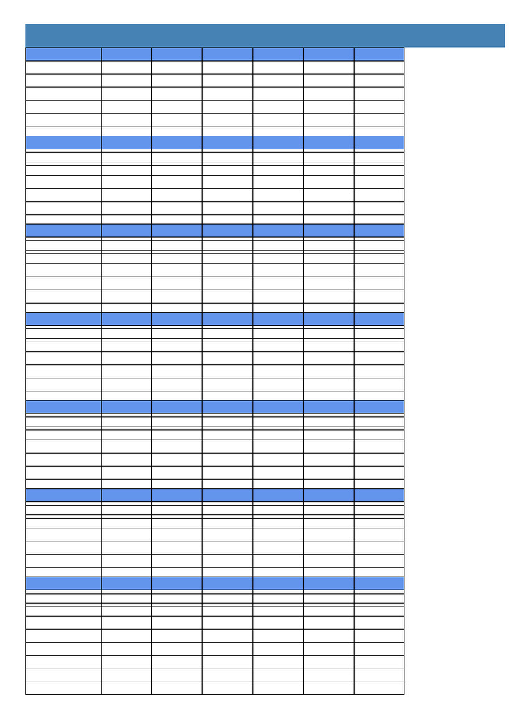 Study Checklist 7tables A4 | PDF