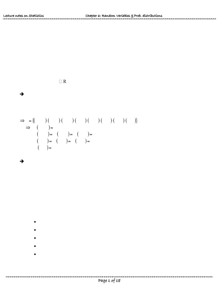 Probablity Distribution | PDF | Probability Distribution | Expected Value