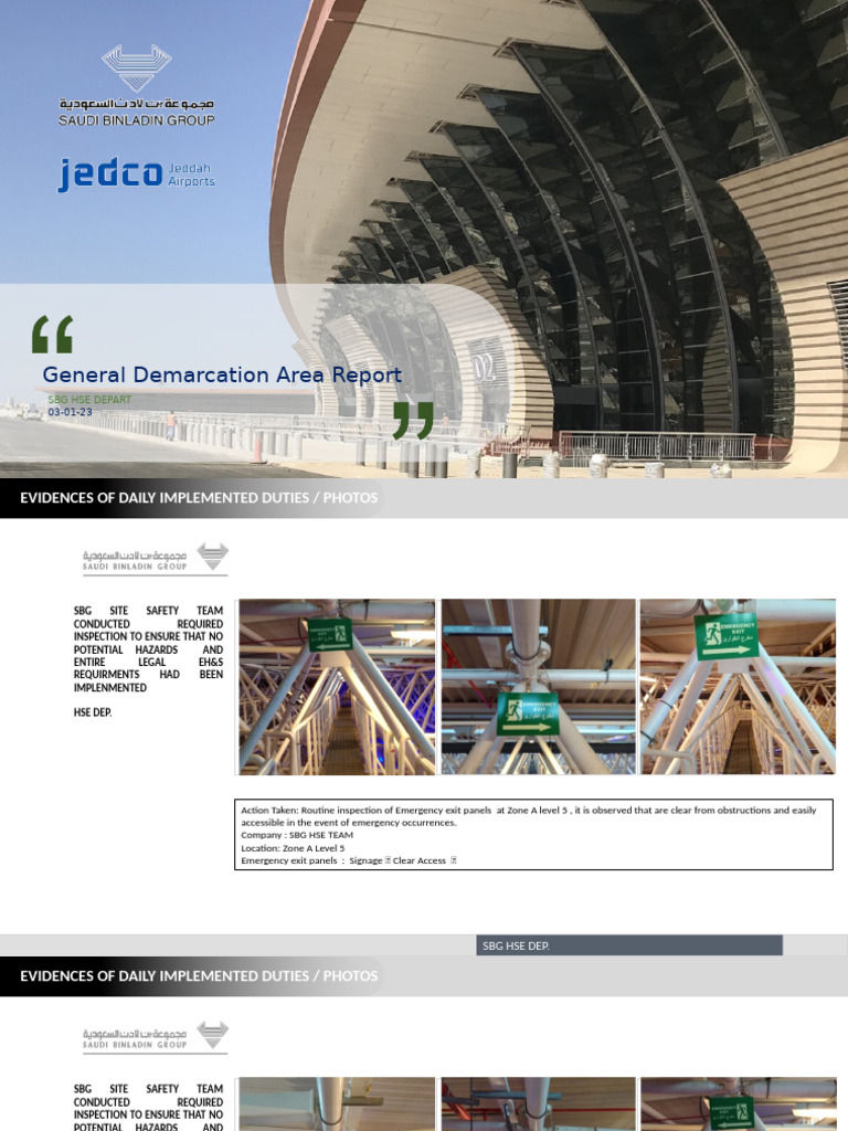 General Report - Demarcation Area 03-01-2023 | PDF | Occupational ...