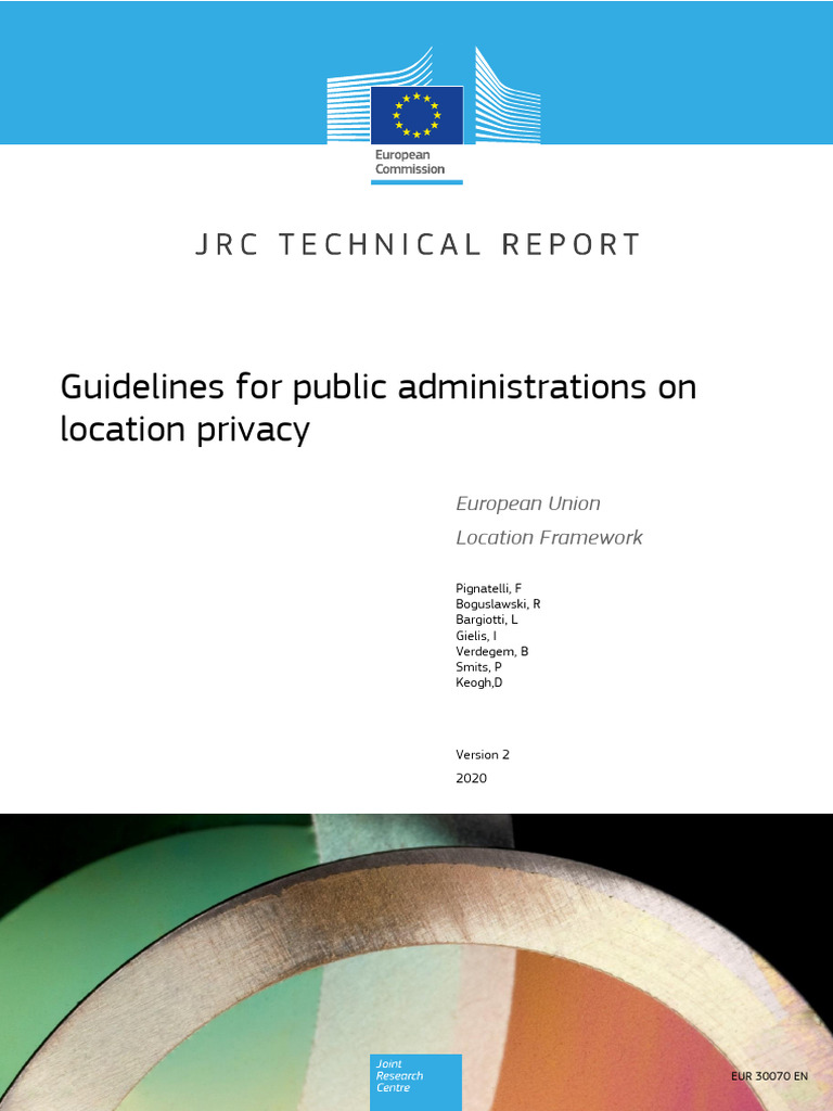 Guidelines for Public Administrations on Location Privacy v2 | PDF ...
