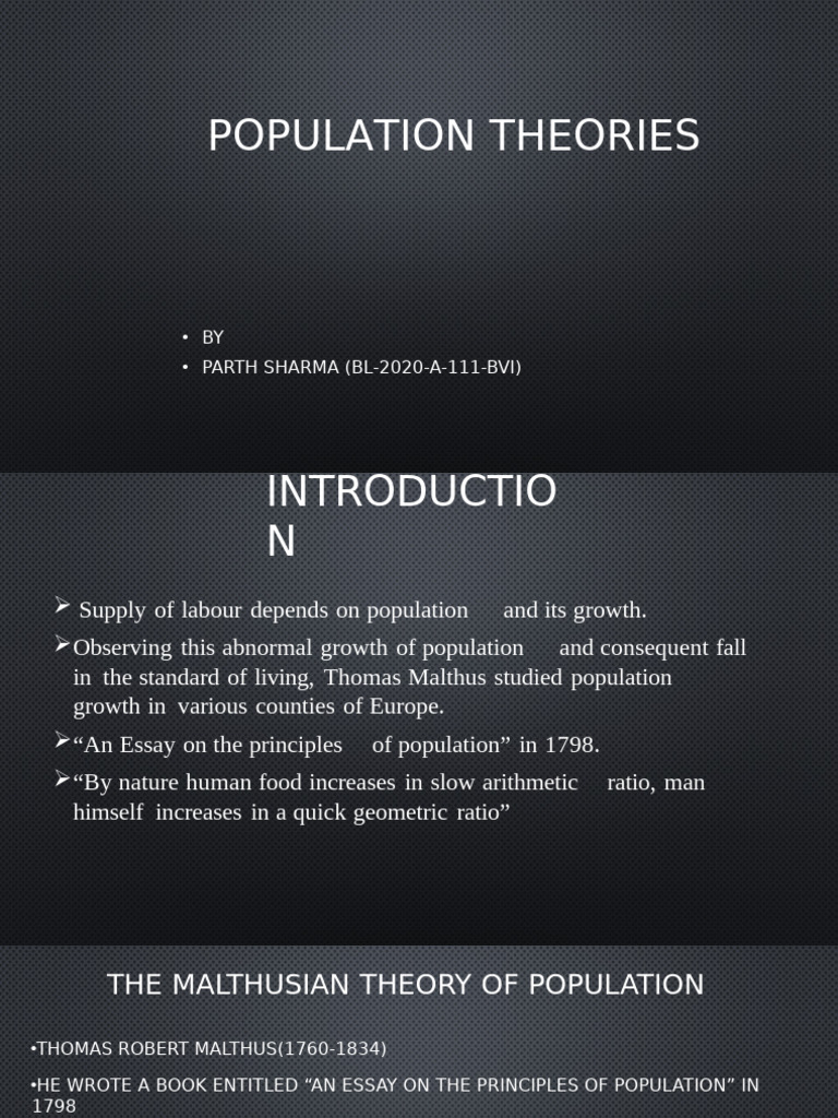 Population Theories Final | PDF | Infant Mortality | Income