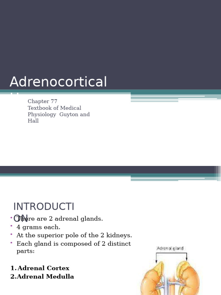 Adrenocortical Hormones | PDF | Adrenal Gland | Adrenocorticotropic Hormone