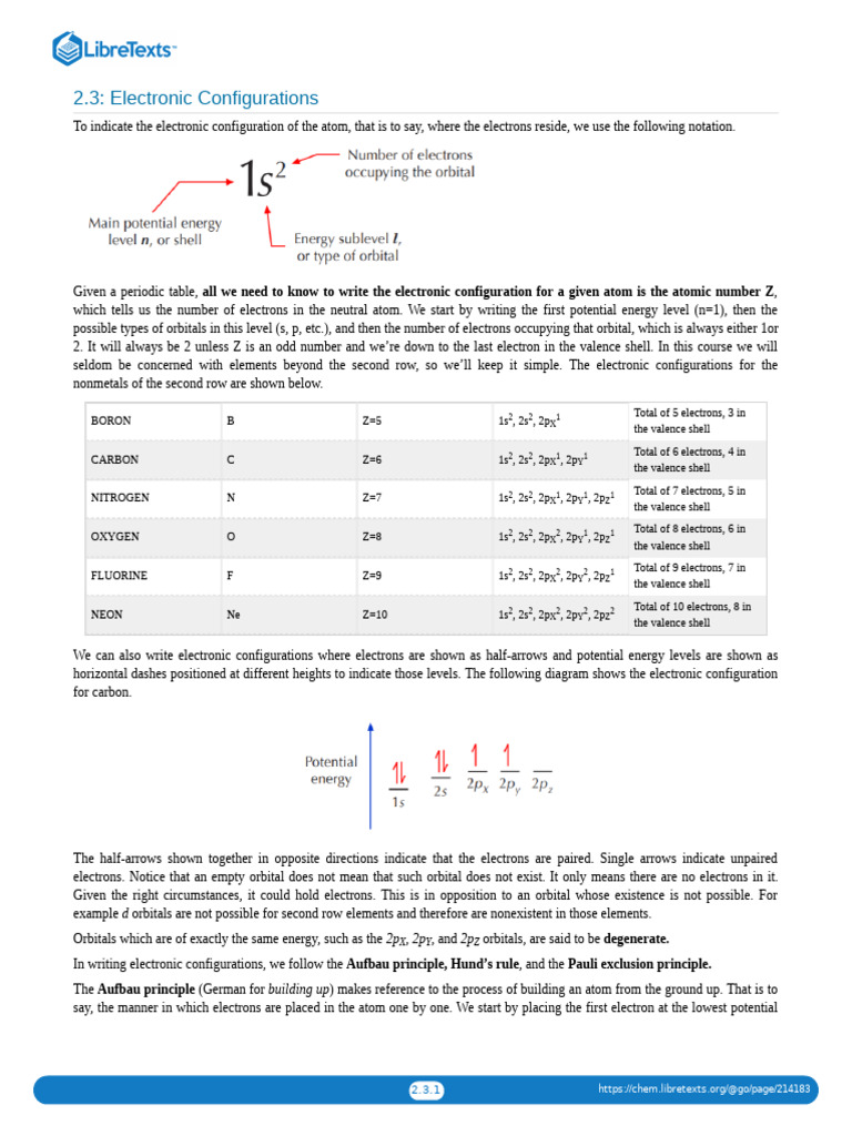Electronic Configurations | PDF | Electron Configuration | Atomic Orbital