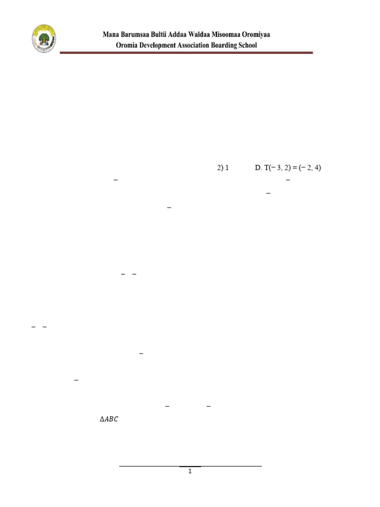 2017 2ND Sem. Rq. | PDF | Shape | Cartesian Coordinate System