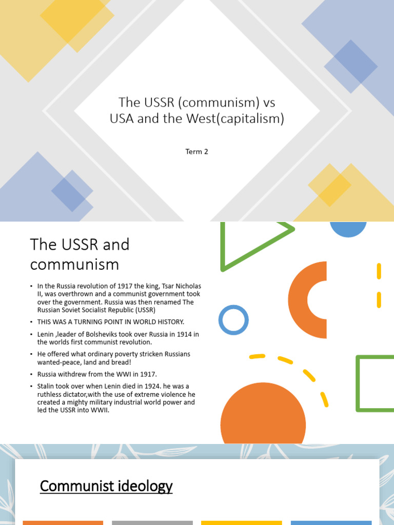 The USSR (Communism) Vs USA and The West (Capitalism) 03 | PDF