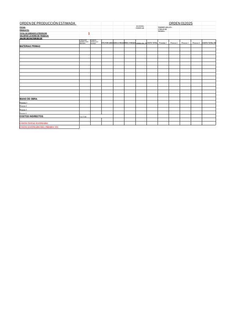 Hoja de Dotaci-n Modelo.xlsx | PDF