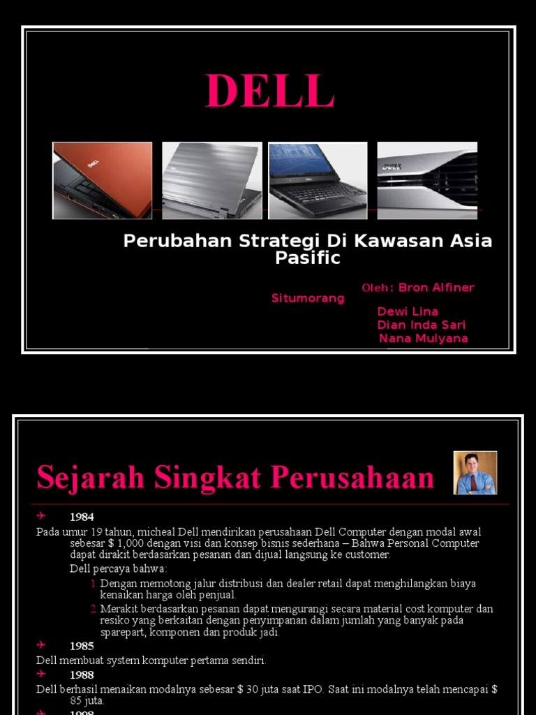DELL - Perubahan Strategi Di Kawasan Asia Pasific | PDF | Komputer
