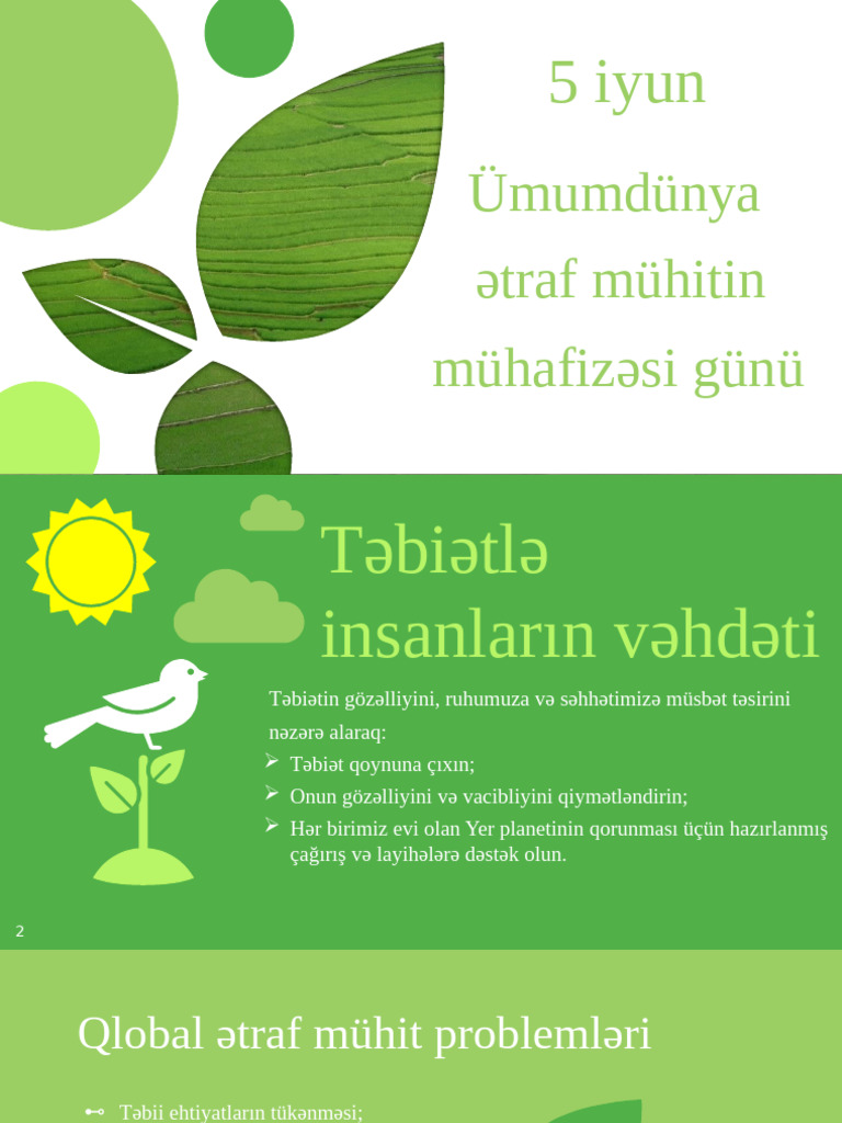 Ətraf Mühitin Mühafizəsi 5 Iyun 2020 | PDF
