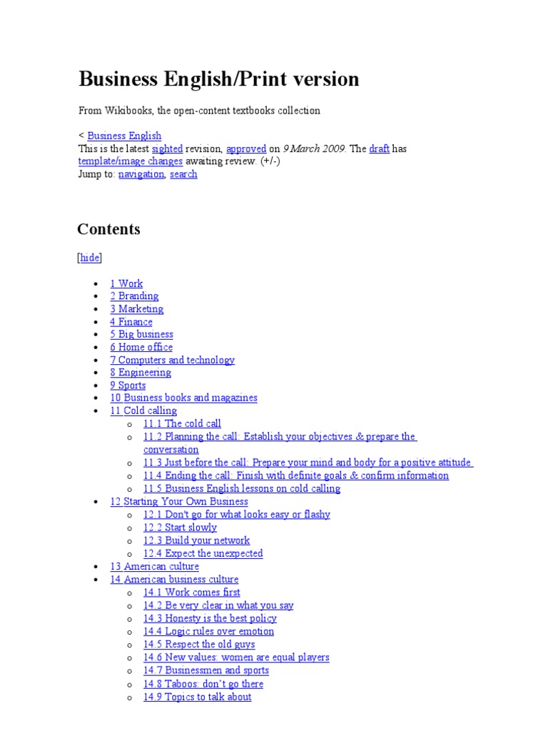 Business English | PDF | English Language | Vocabulary