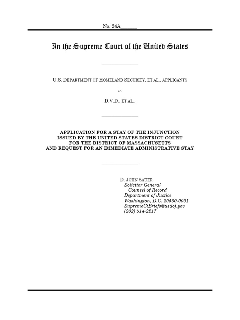 DOJ asks Supreme Court to allow deportations to South Sudan | PDF ...