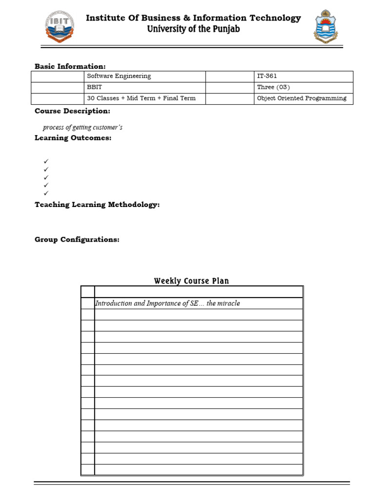 IT361 Software Engineering | PDF | Software Development Process | Use Case