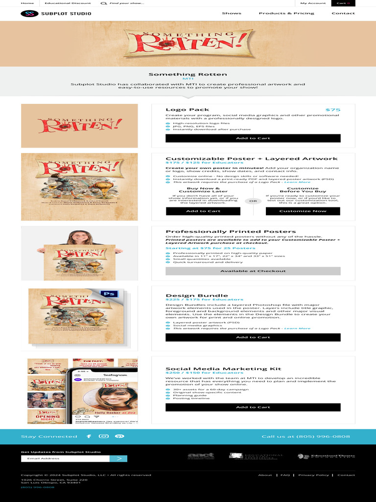 Something Rotten Poster Theatre Artwork & Promotional Material by ...