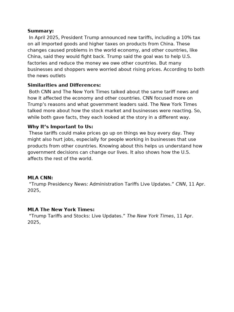 Summary in April 2025 | PDF