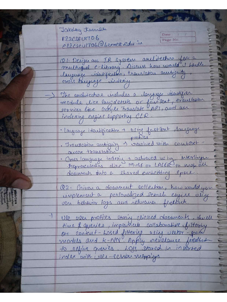 E22cseu1706 IR-ASSIGNMENT | PDF