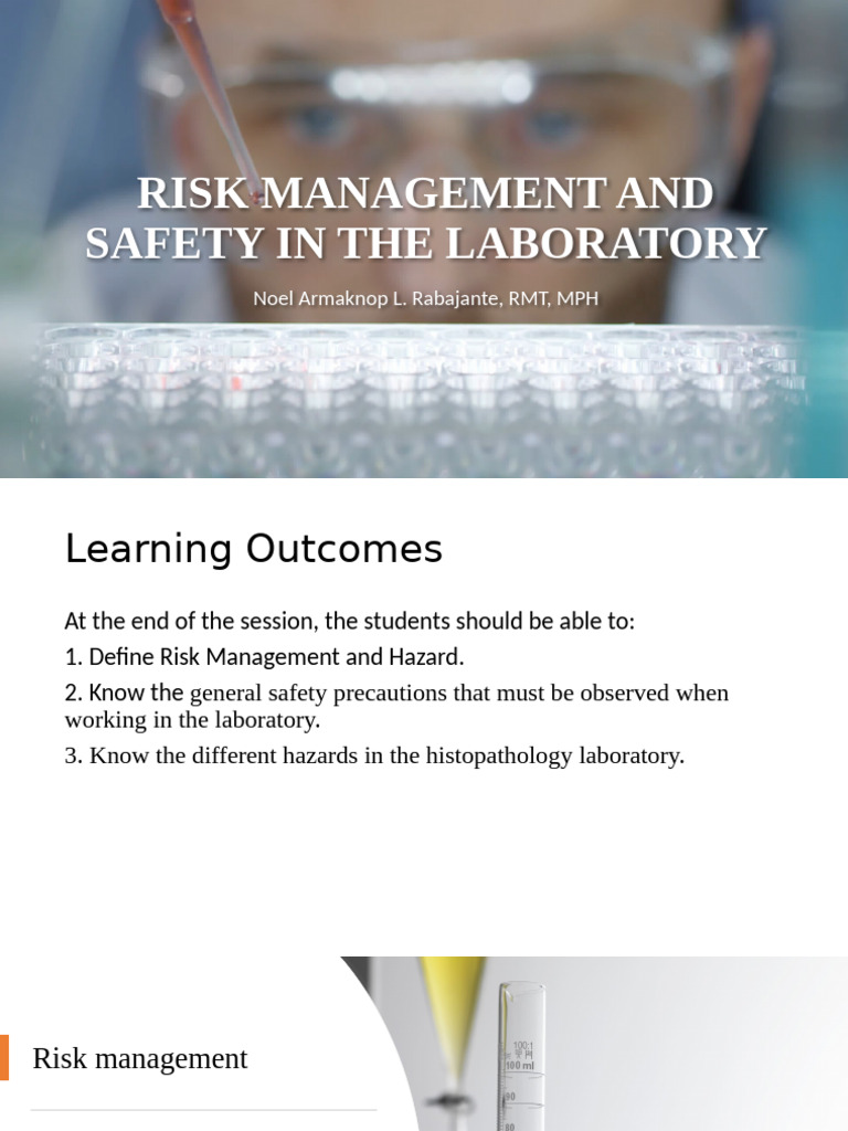 Laboratory Risk Management and Safety | PDF | Hazards | Laboratories
