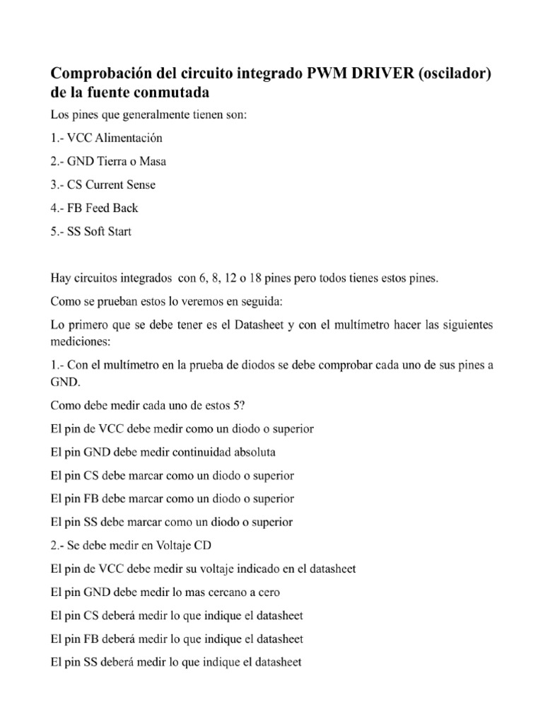 Circuito PWM DRIVER | PDF