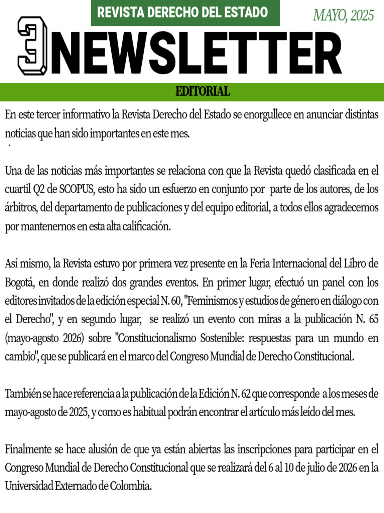 Newsletter Rde Mayo 2025. | PDF