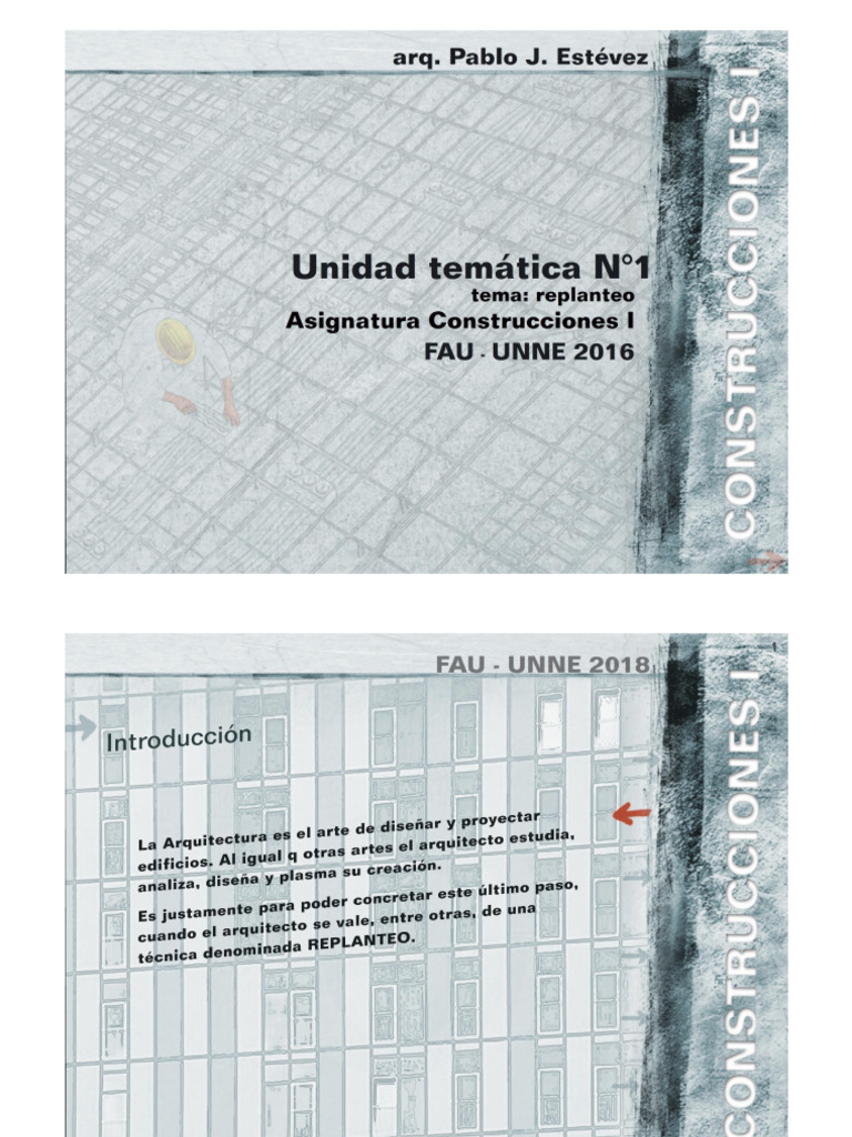 Replanteo 2018 Clase 1 | PDF