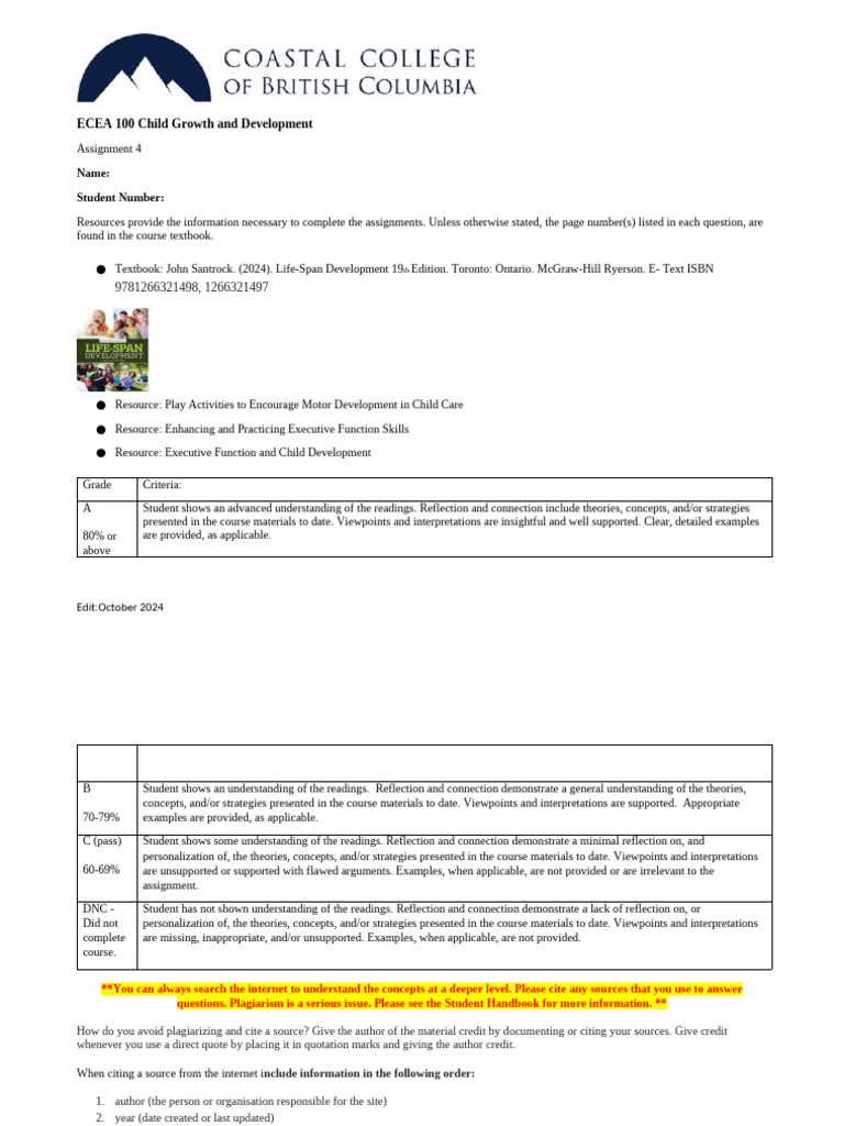 Eesha Sengar - ECEA 100 Assignment 4 | PDF | Adolescence | Executive ...