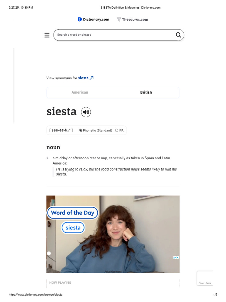 SIESTA Definition & Meaning | PDF | Linguistics