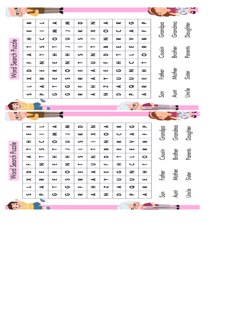 Family Wordsearch | PDF