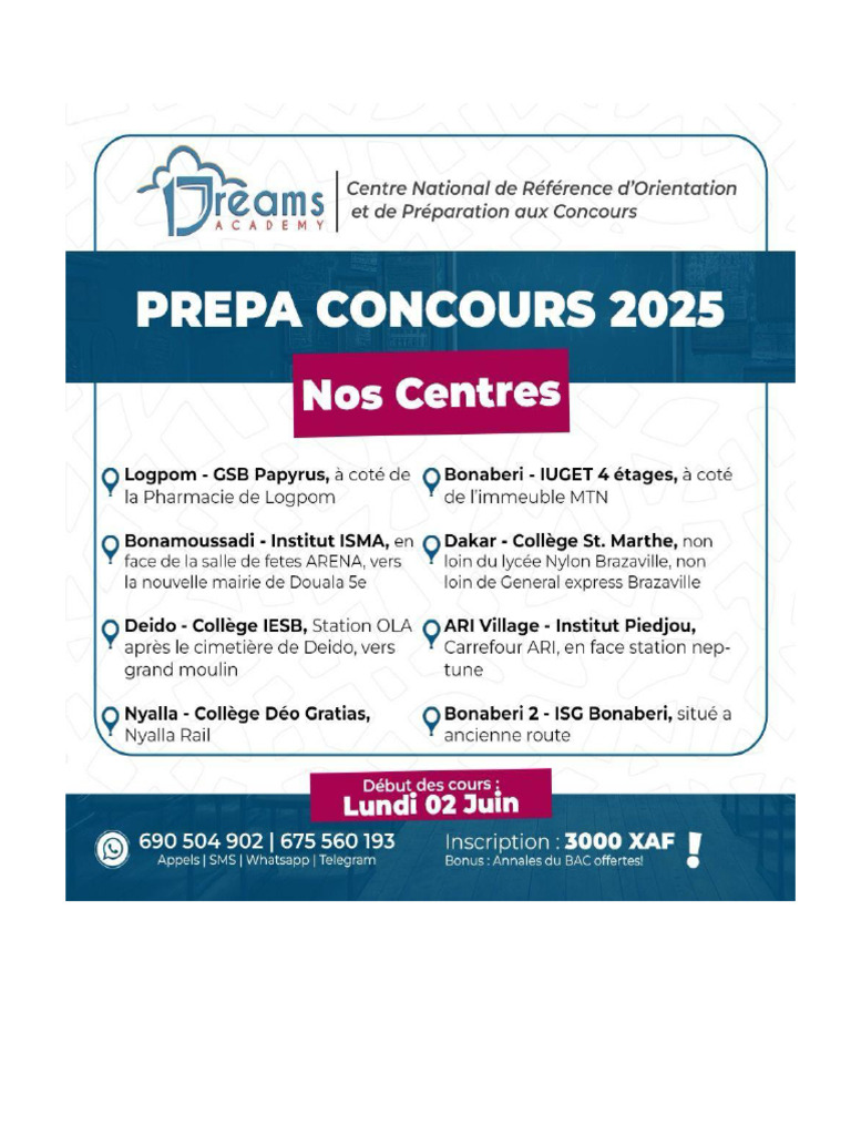 Programmes Officiels Obc 2024 | PDF