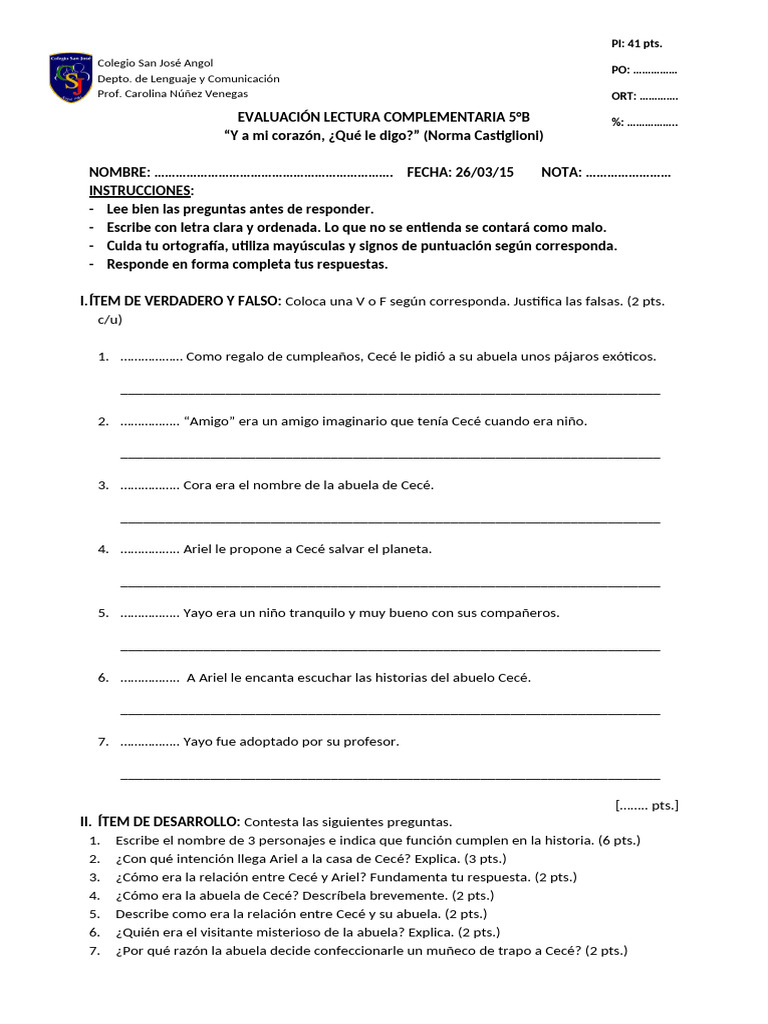 Dokumen - Tips - Prueba y A Mi Corazon Que Le Digo | PDF